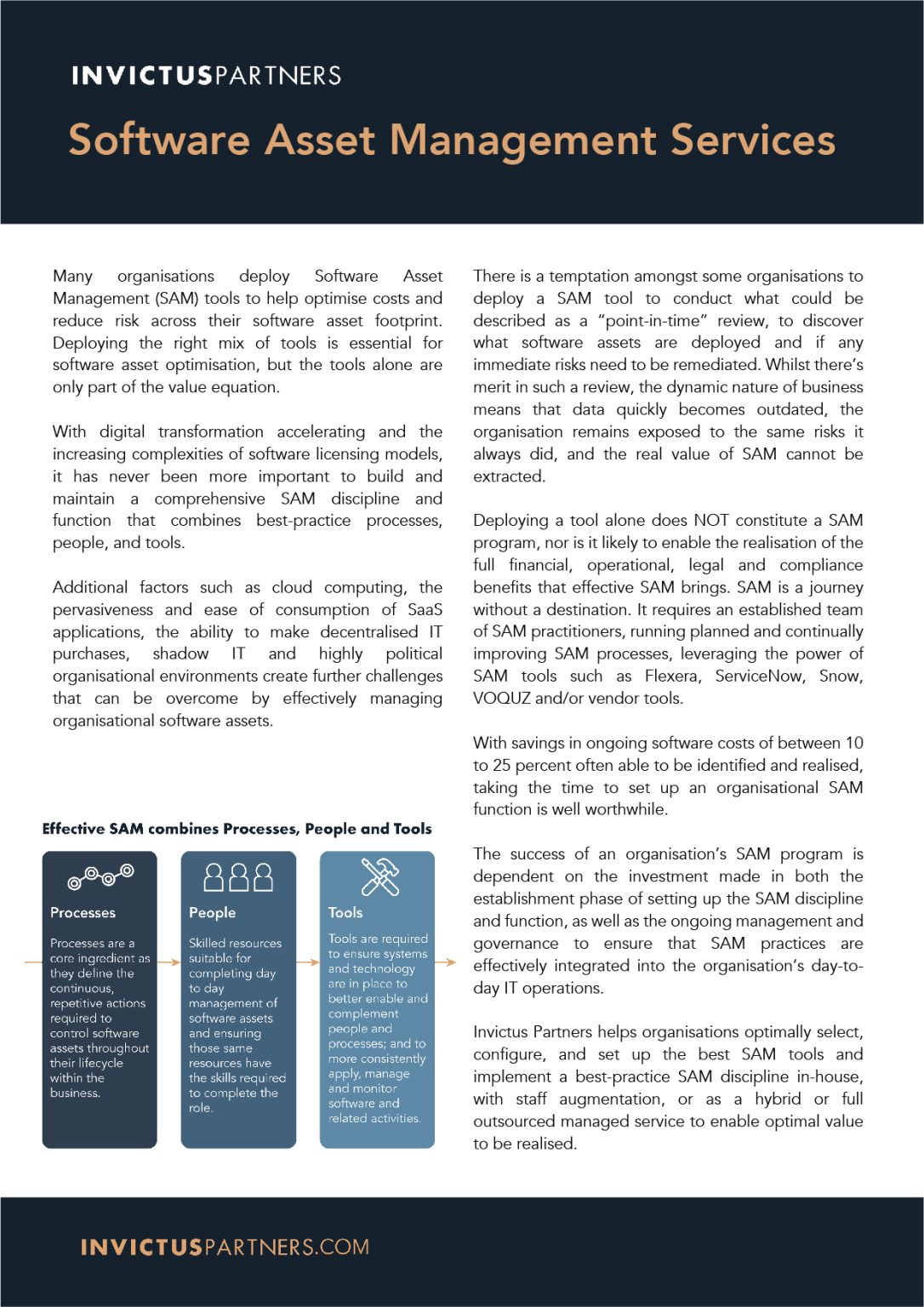 Software Asset Management Services - Invictus Partners